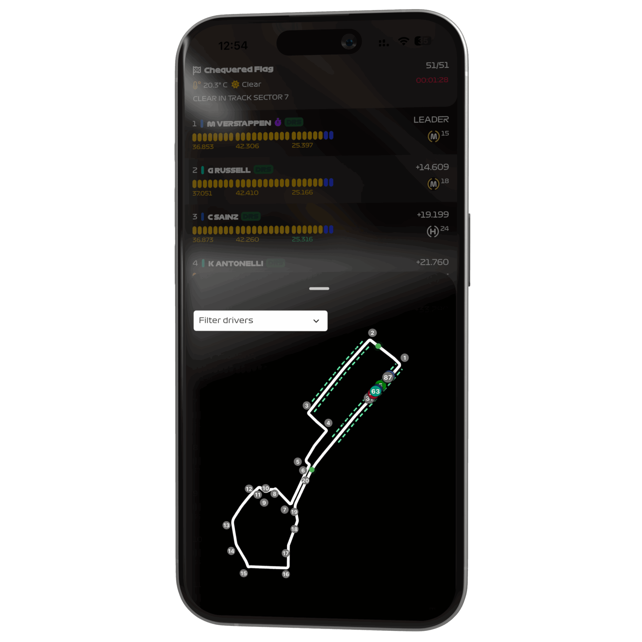 Formula 1 Live Map | Formula Live Pulse